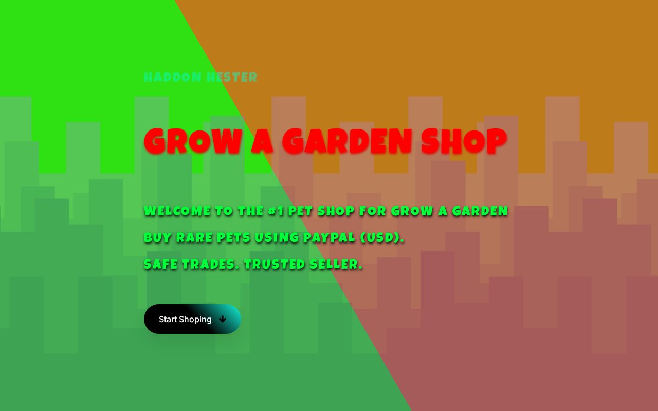 Grow A Garden Pet Shop